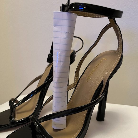 Shoes | 4 Inch Stiletto Black Patent Leather Heel Nwt | Poshmark